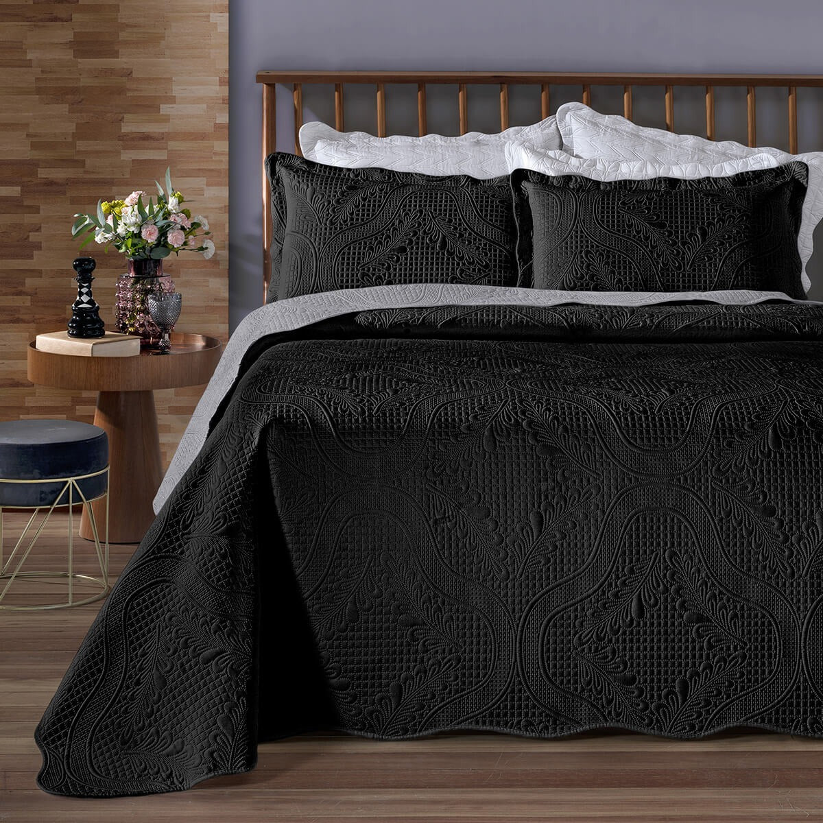 Edred/PortaTrav King Metropole Ultras.Curvas Preto/Cinza 3pc – FRANFRAN ...